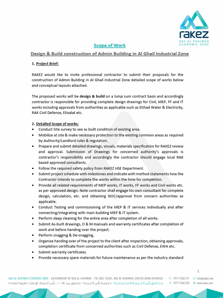 Admin Building Construction Proposal Guide | PDF | Accounts Payable ...