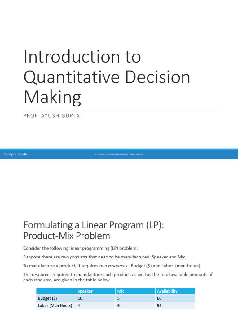LP | PDF | Linear Programming | Mathematical Optimization
