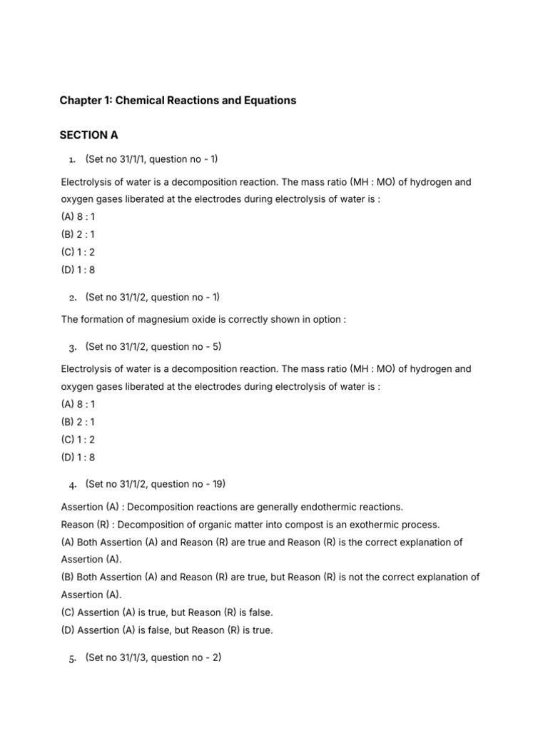 I. Final 2025 Science PYQ | PDF | Acid | Chemical Reactions