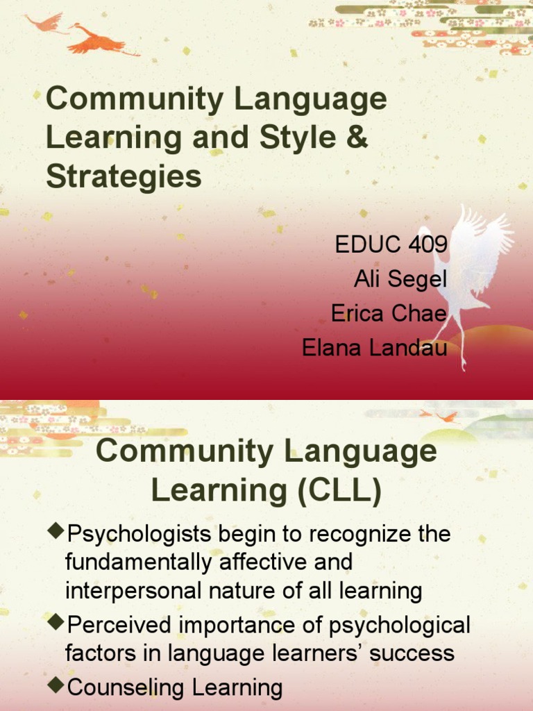 Community Language Learning Insights | PDF | Second Language | Learning
