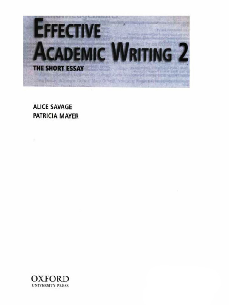 Academic Writing (Second Edition) | PDF