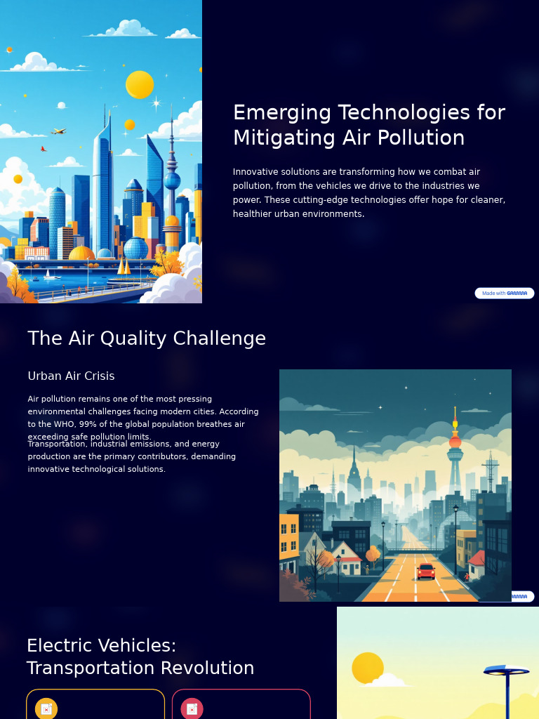 Emerging Technologies for Mitigating Air Pollution | PDF | Air ...