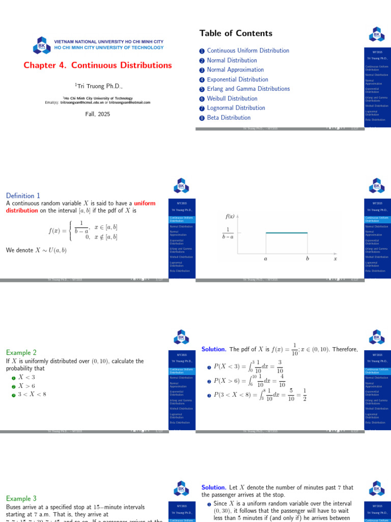 Chapter 4. Continuous Distributions | PDF | Normal Distribution | Mathematical Relations