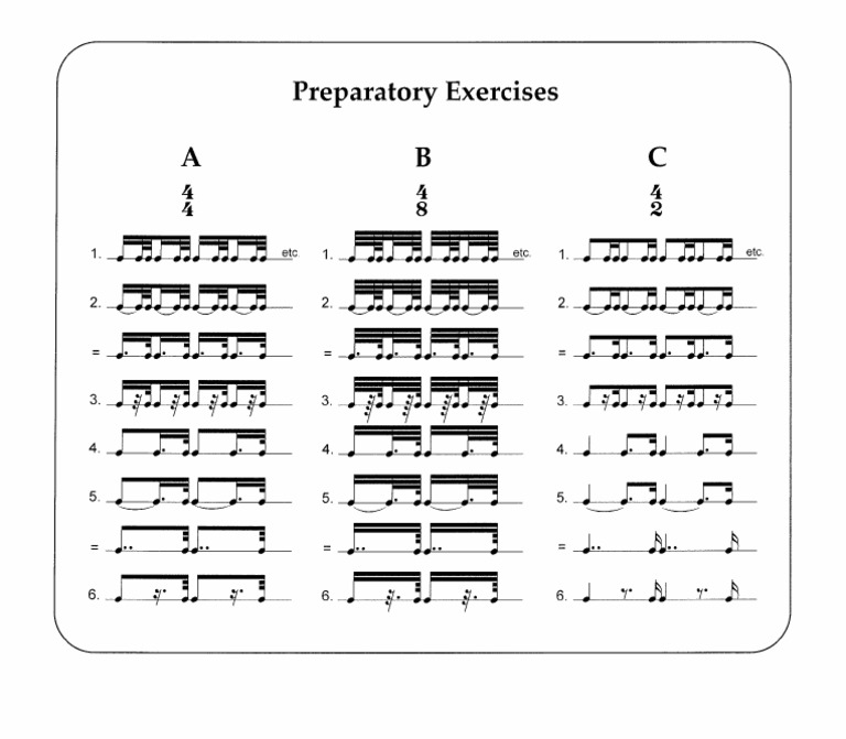 Rhythm 2 Kap.3 PreparatoryExercises | PDF