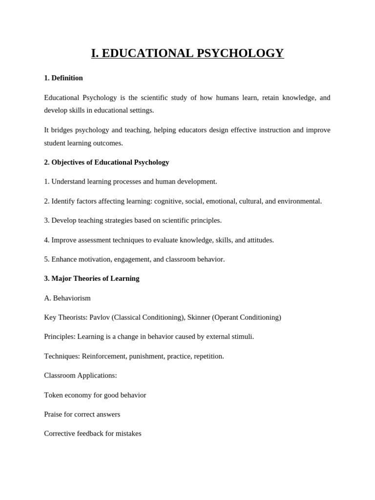 Psycho | PDF | Learning | Educational Psychology