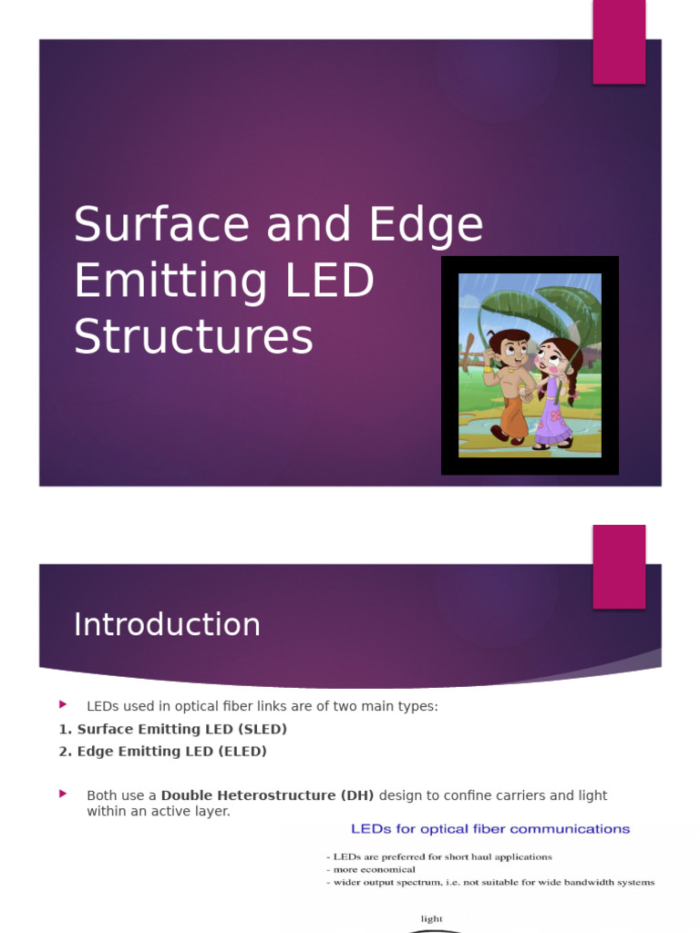 SLED vs ELED in Optical Communication | PDF