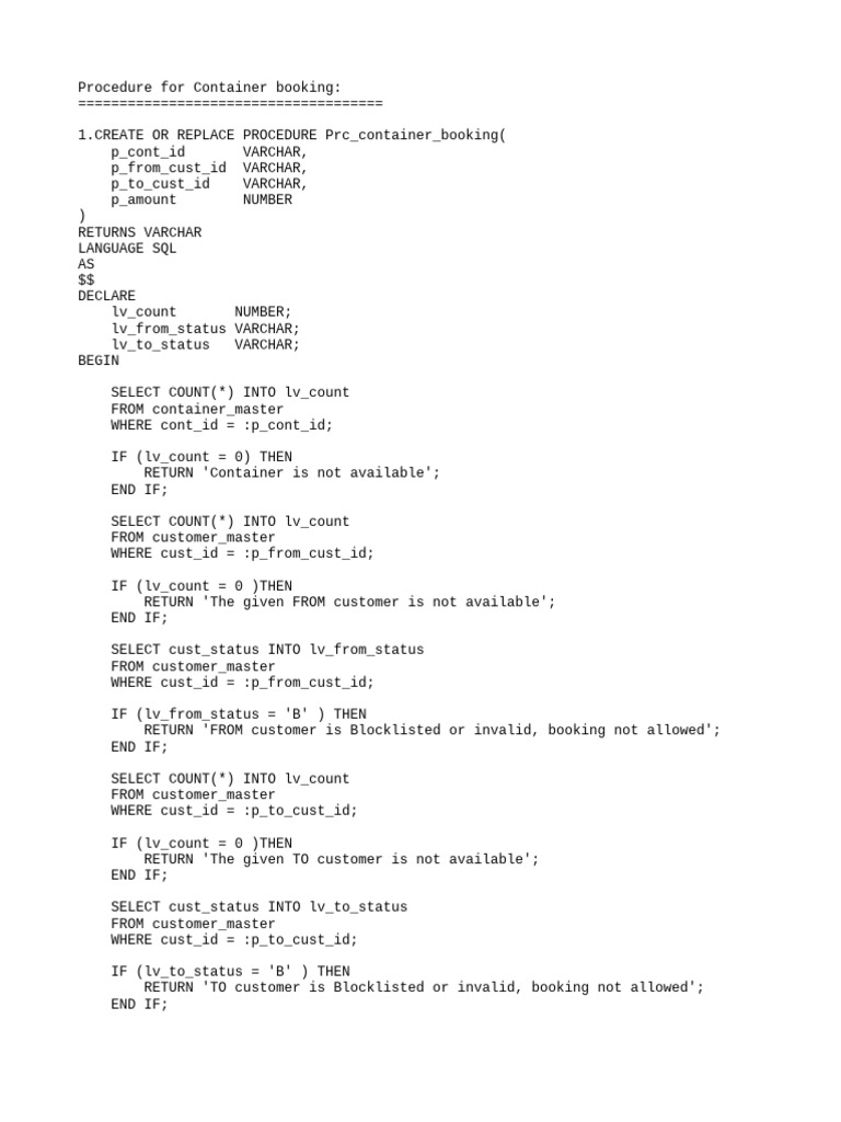 Container Assignment Mithra | PDF | Databases | Sql