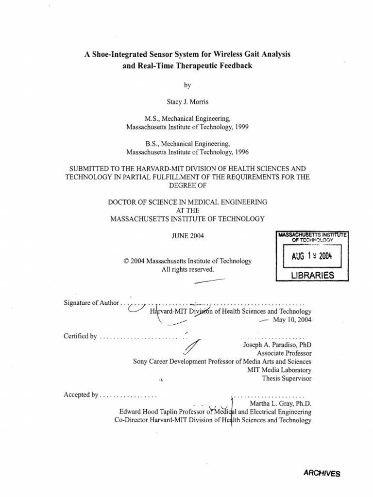 A Shoe Integrated Sensor System For Wireless Gait Analysis and Real-Time Theraputic Feedback ...