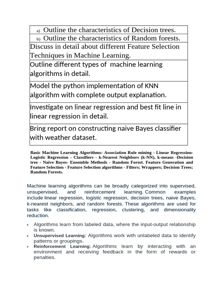 UNIT3 | PDF | Support Vector Machine | Errors And Residuals