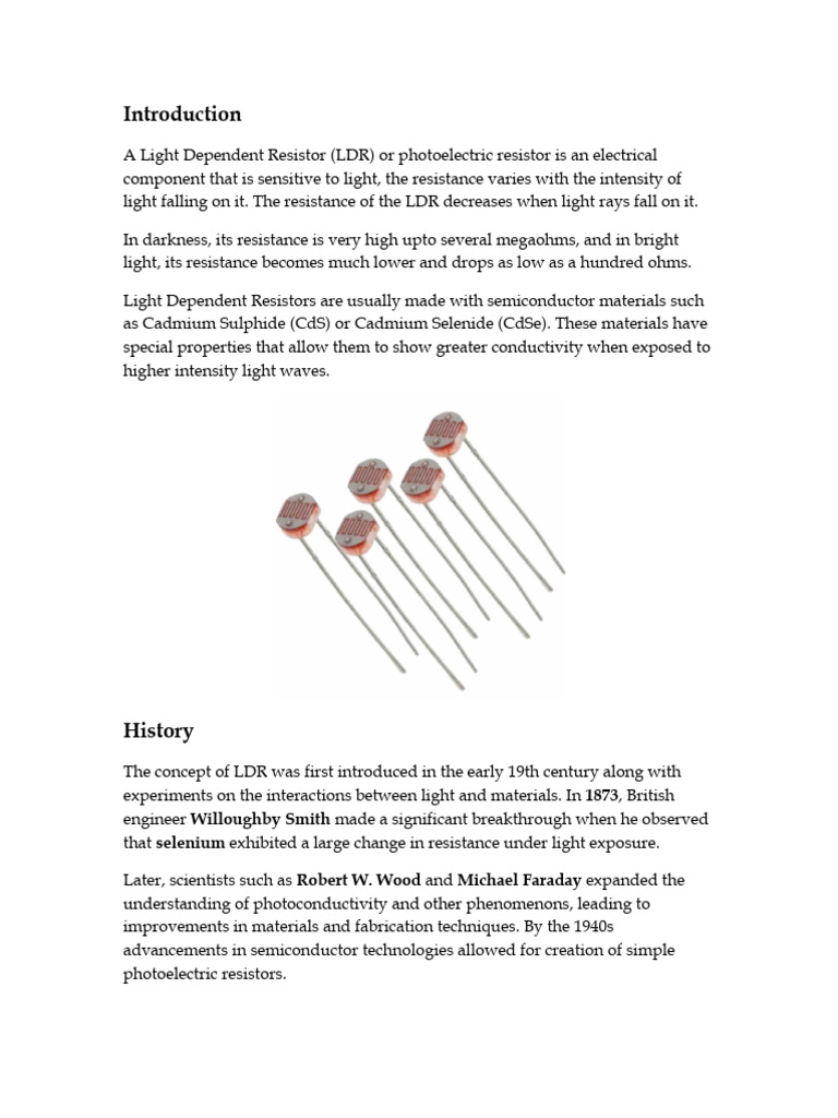 LDR_Project (1) | PDF | Semiconductors | Photoelectric Effect