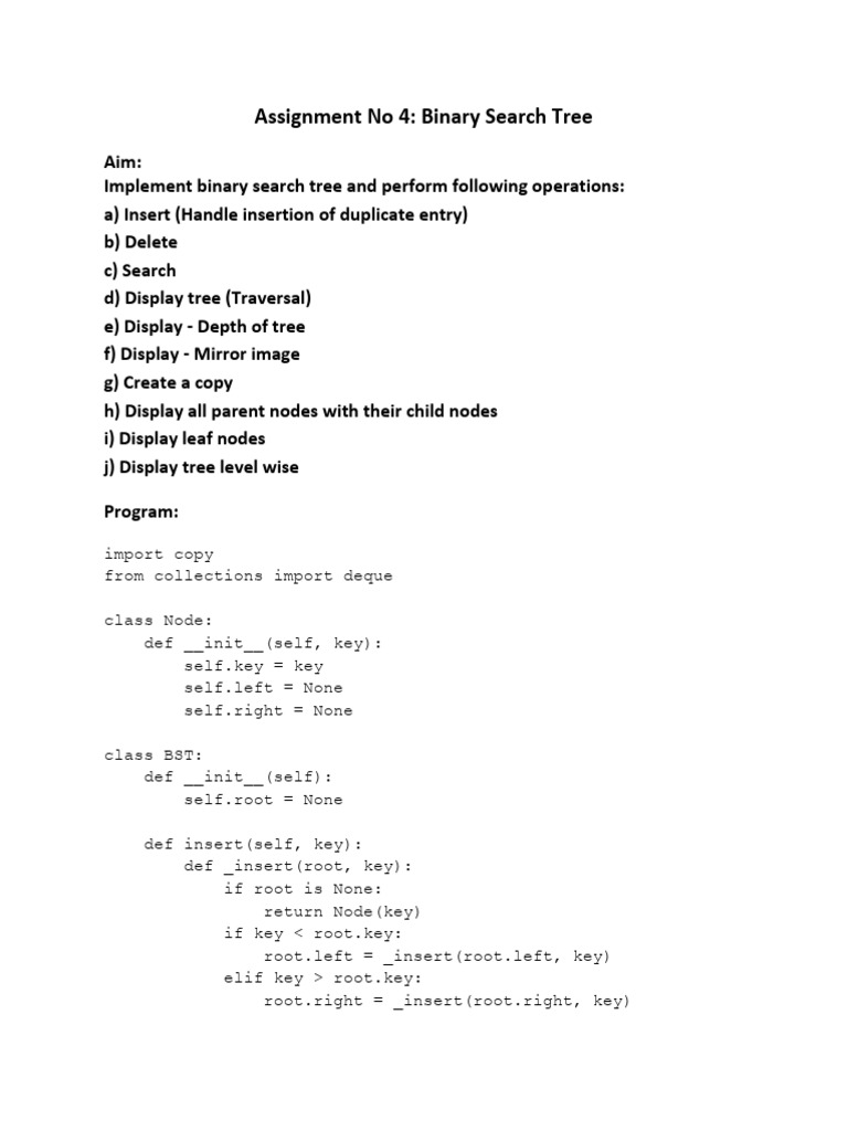 Assignment 4 | PDF | Algorithms And Data Structures
