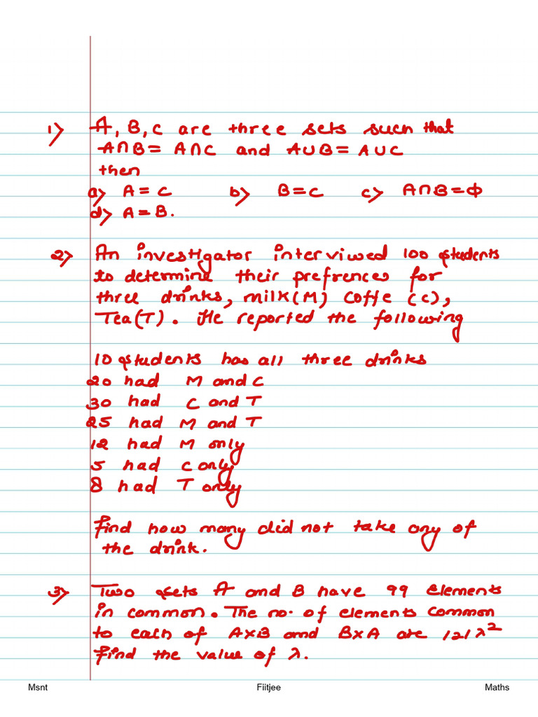 Sets Relation and Function Maths | PDF