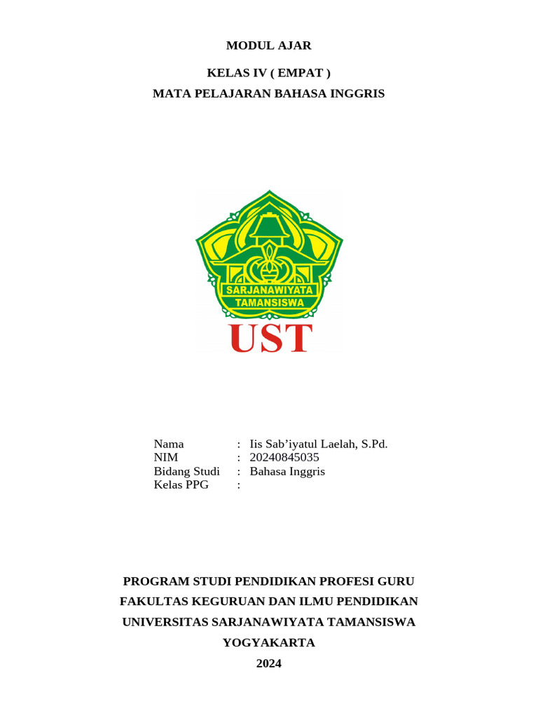 MODUL AJAR PPG OK | PDF