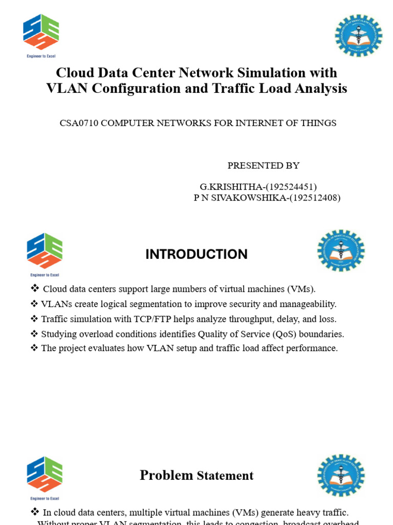 Cloud Data Center Network Simulation With VLAN Configuration (2) | PDF | Quality Of Service ...