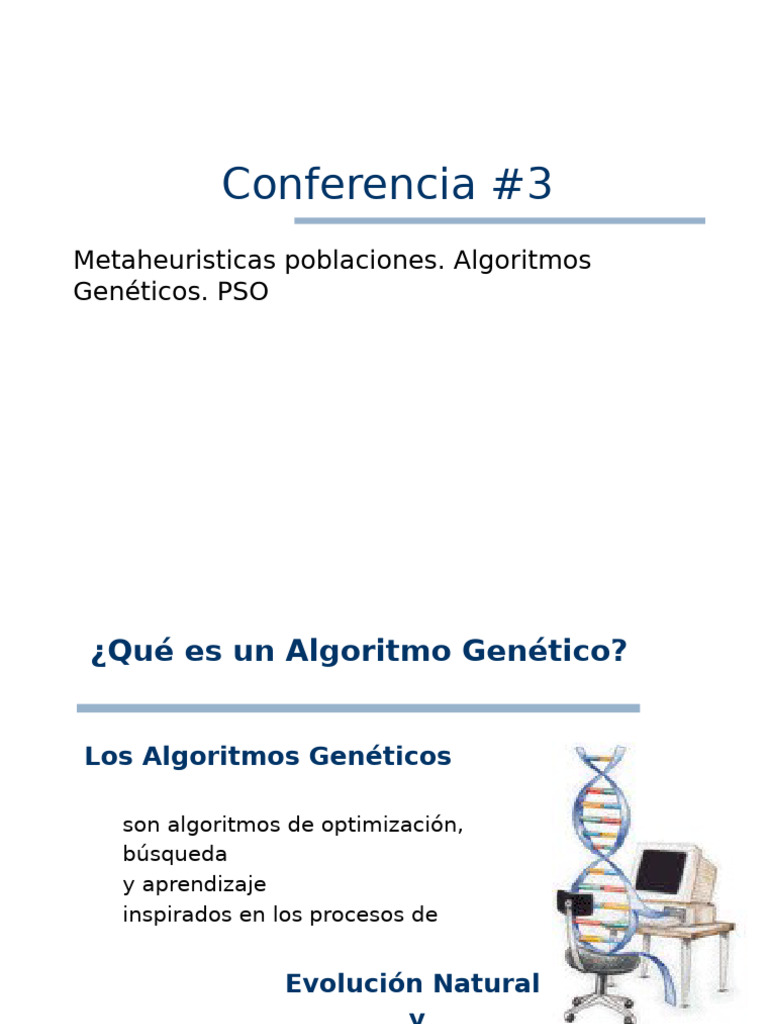 Algoritmos Genéticos y Evolución Artificial | PDF | Evolución ...