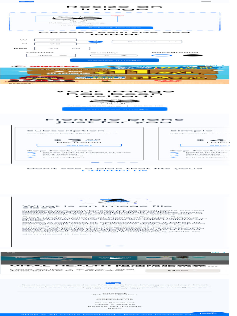 Resize Images Online - Resize JPG, BMP, GIF, PNG Images | PDF | Pixel ...