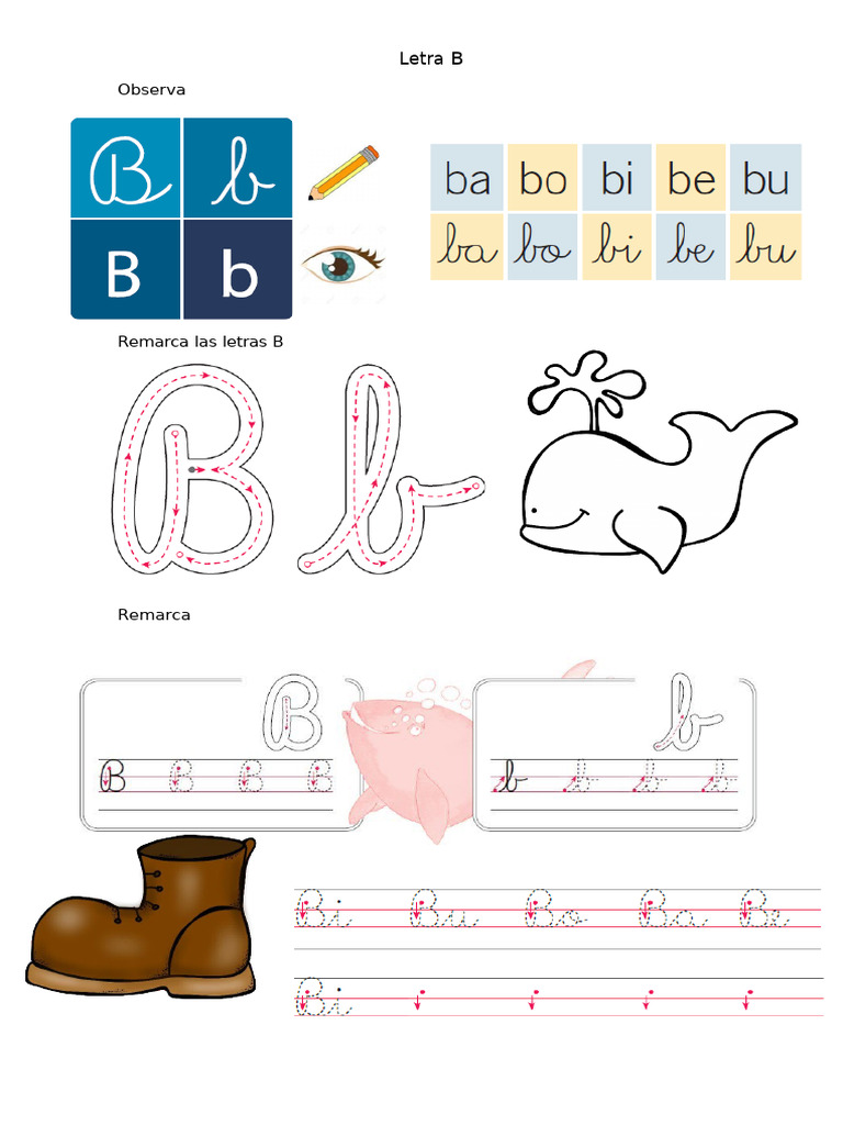 Guia Letra B | PDF
