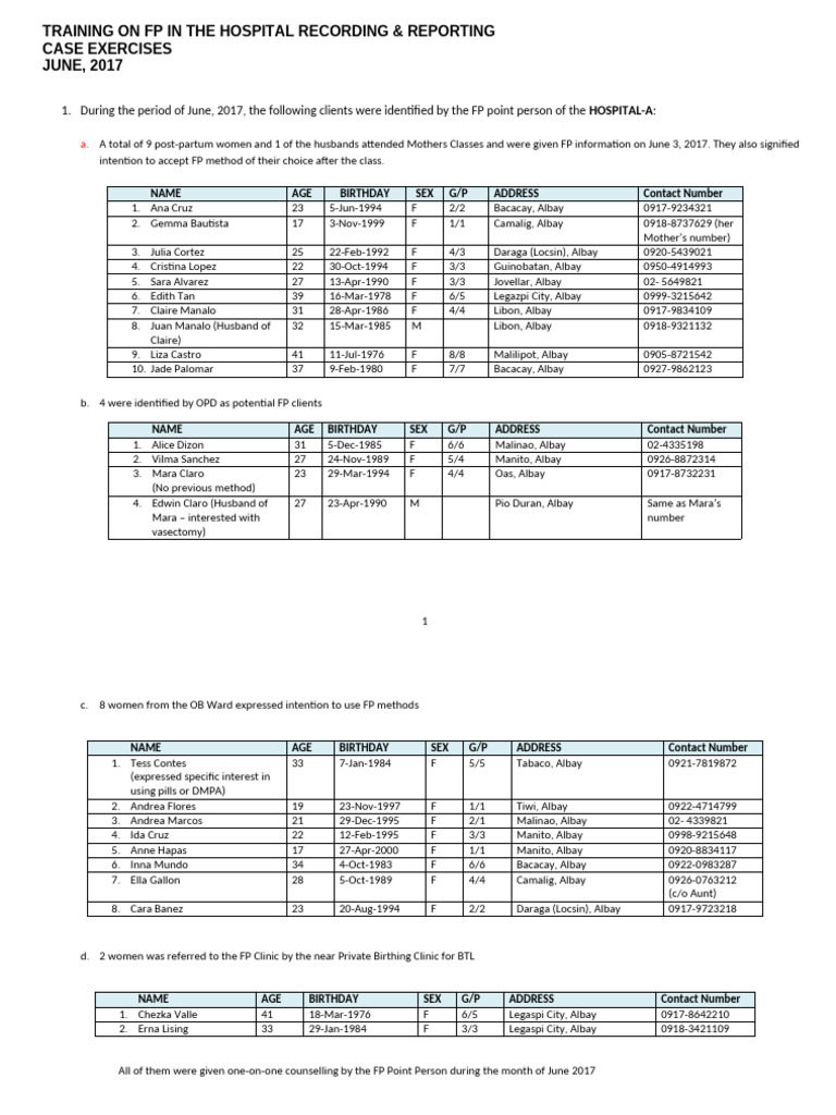 Exercise 1 - List of Potential FP Clients | PDF | Chess Openings | Chess