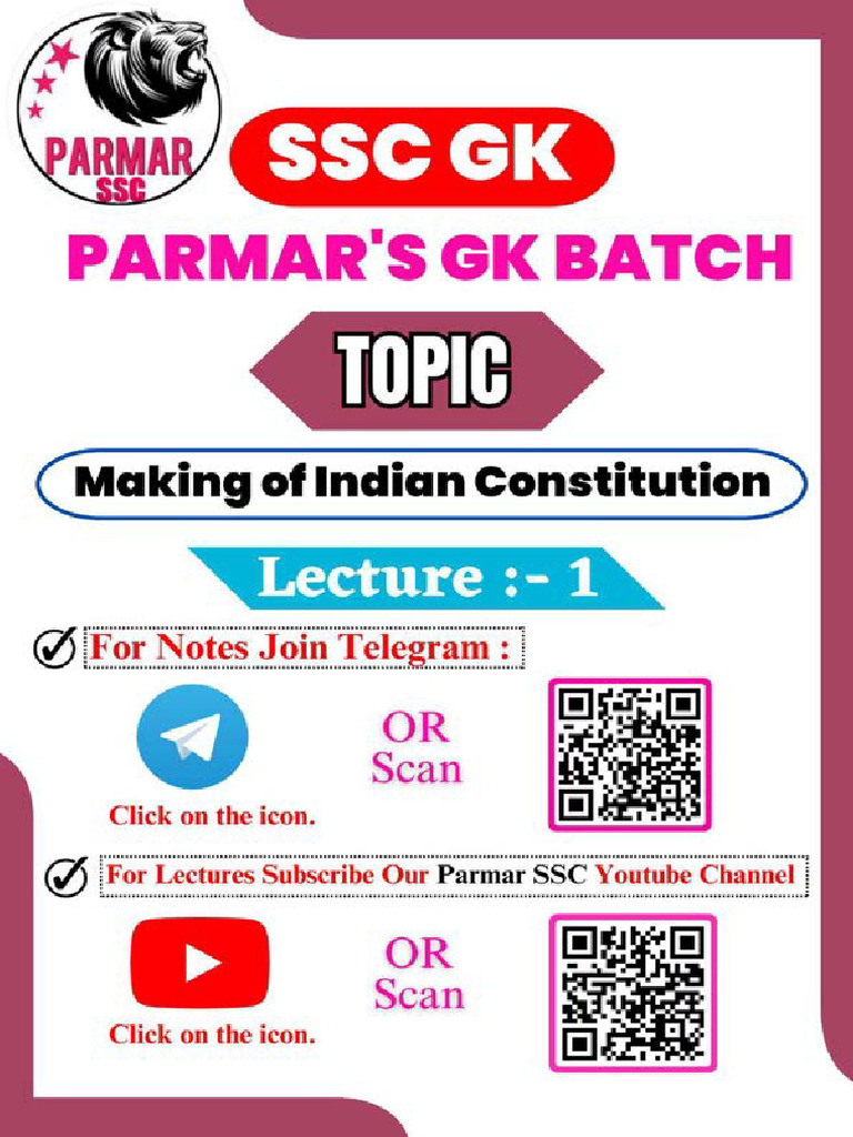 Parmar SSC GK Indian Polity Complete Notes English Medium Compressed | PDF