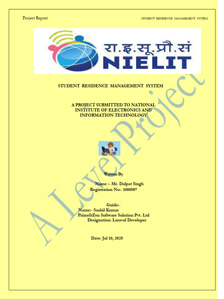 STUDENT RESIDENCE MANAGEMENT SYSTEM Dalpat Singh | PDF | Databases ...