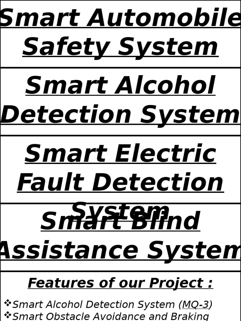 Smart Automobile Safety System | PDF