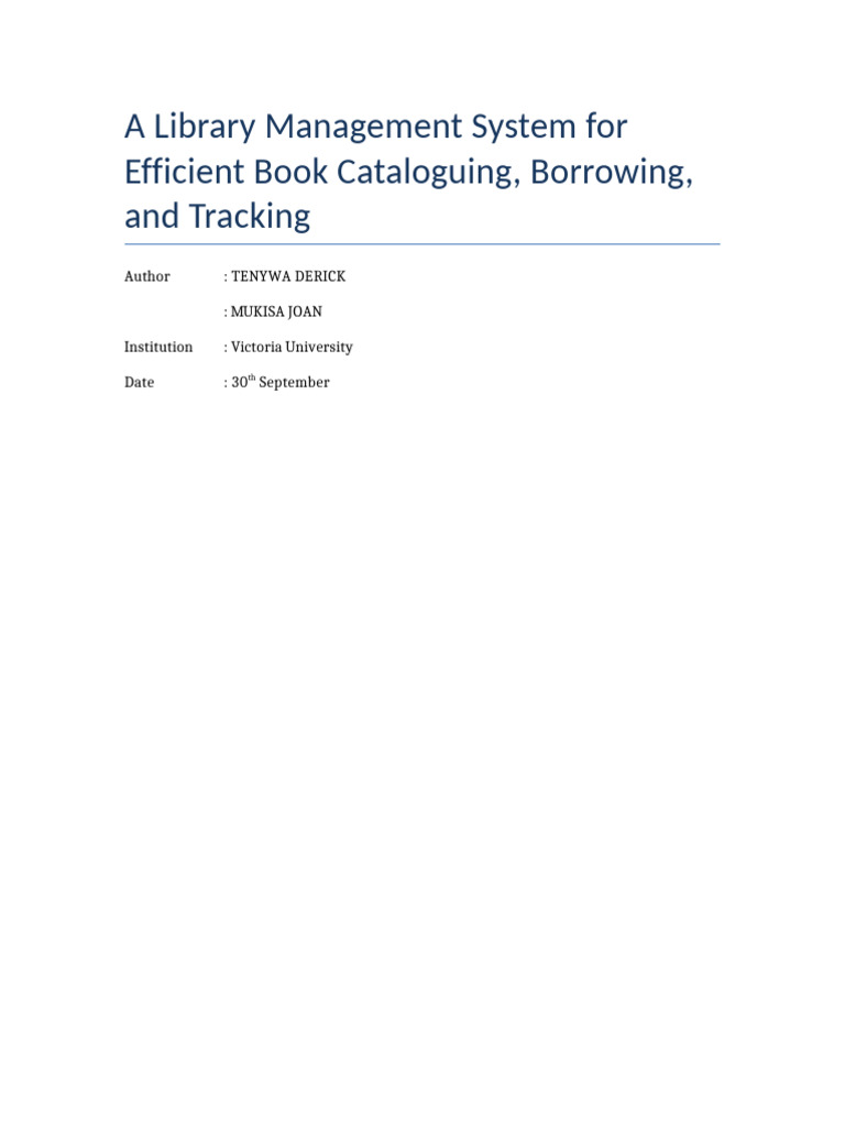Library Management System Full Report-1 | PDF | Databases | Libraries