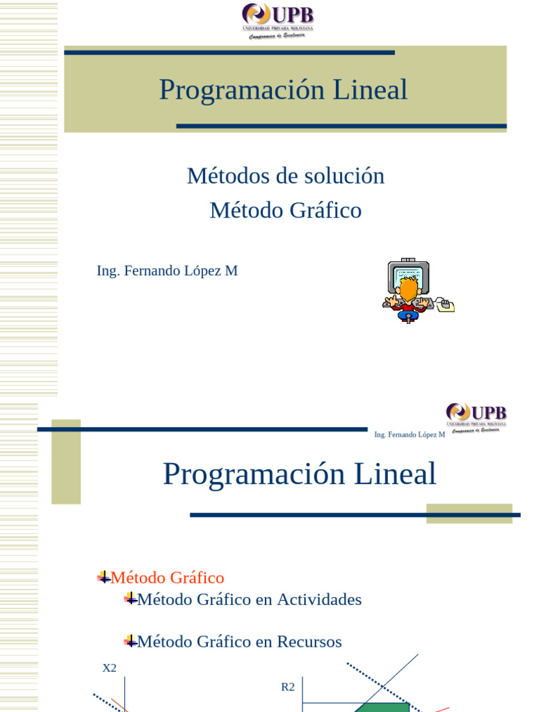 Método Gráfico en Programación Lineal | PDF | Programación lineal ...