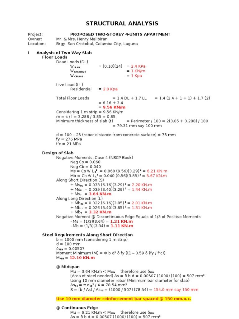 Structural Analysis | PDF | Column | Building Technology