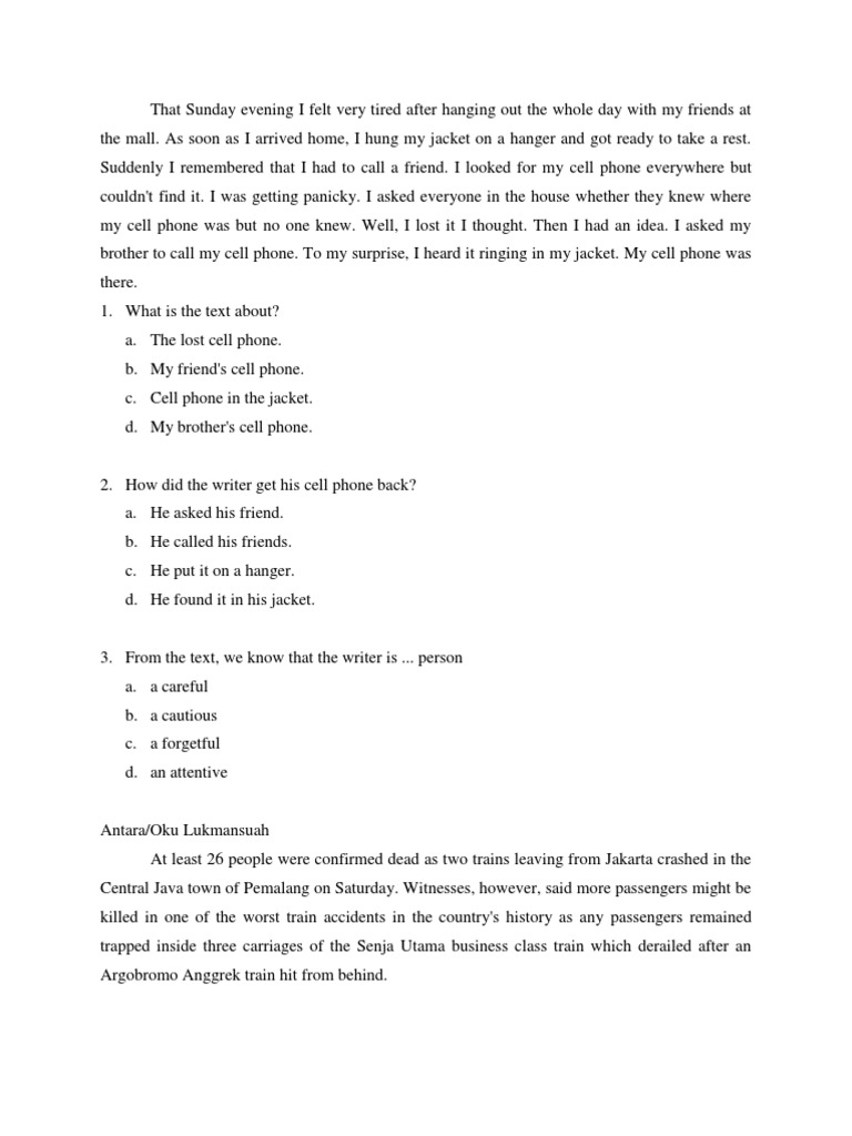 Englsih Reading Text | PDF | Kite | Microsoft