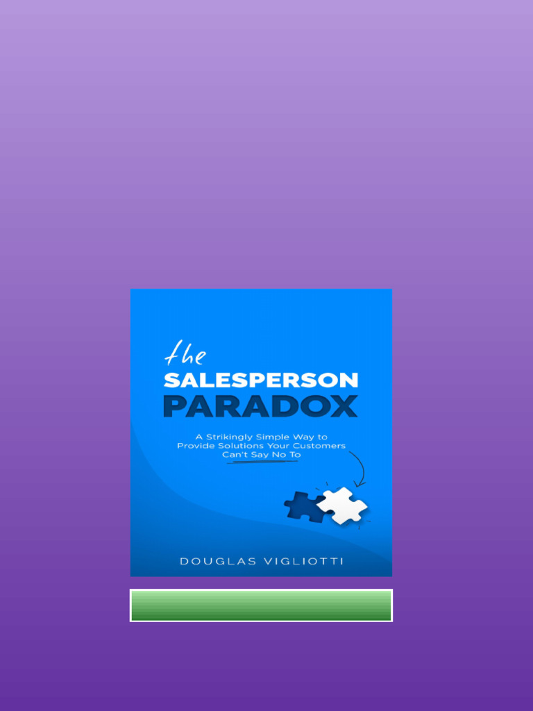 The Salesperson Paradox A Strikingly Simple Way To Provide Solutions ...
