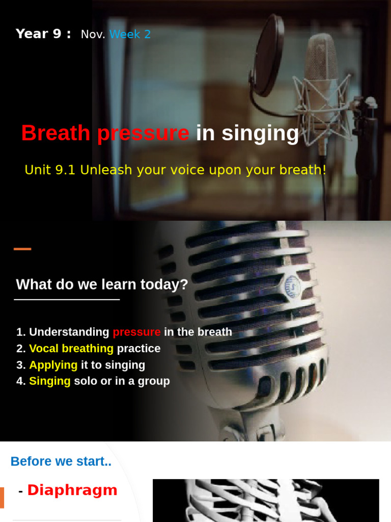 Breath Pressure Techniques for Singing | PDF