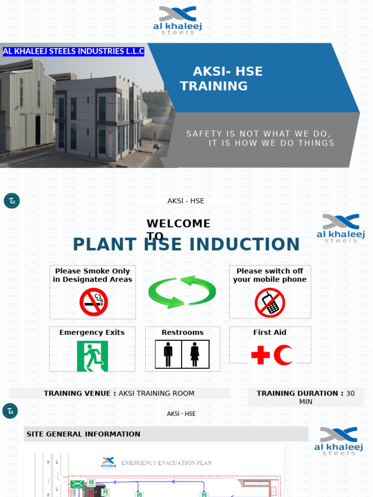 AKSI HSE Training Induction Guide | PDF | Personal Protective Equipment ...