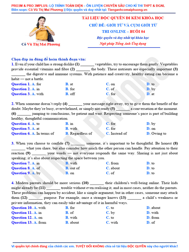 99010378 1755676991468 6 Co Vu Mai Phuong Thi Online Gioi Tu Va Cum Gioi Tu Buoi 04 | PDF | Vietnam