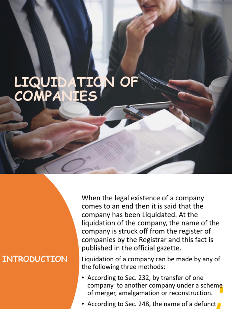 Company Liquidation Procedures Explained | PDF | Liquidation ...