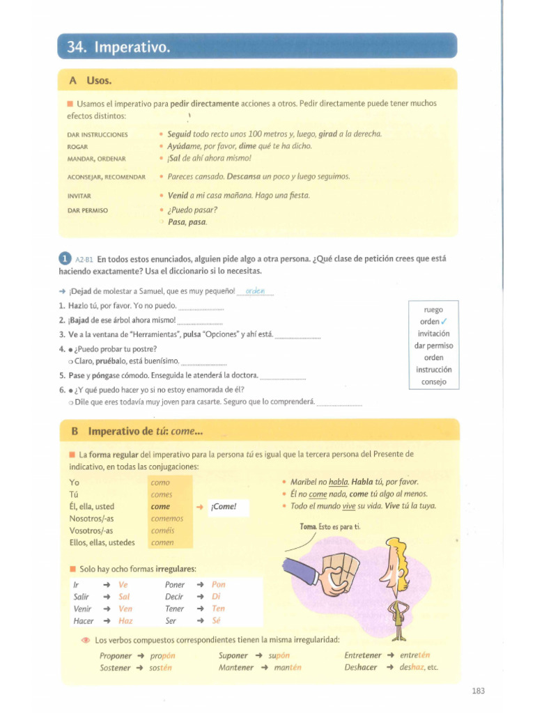 Gramatica 2 - Imperativo | PDF