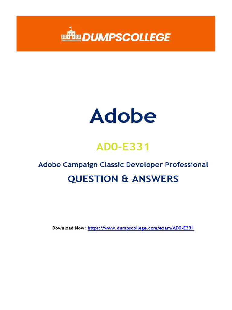 AD0-E331 Exam Dumps | PDF | Databases | Java Script