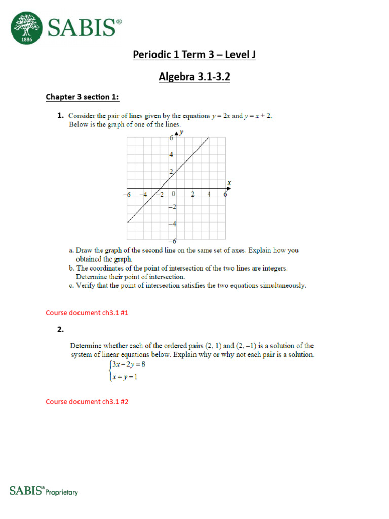 2425 - Level J Revision Sheet Periodic 1 Term 3 | PDF