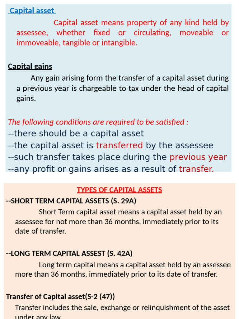 08 Income From Capital Gains | PDF | Capital Gain | Capital Gains Tax