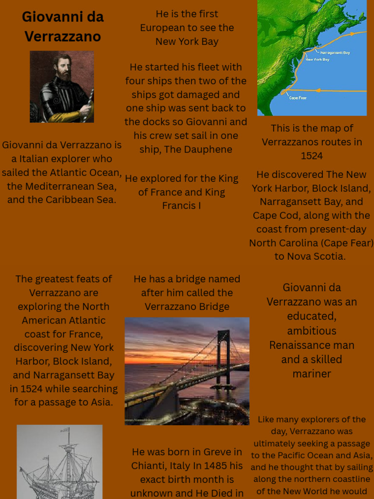 Giovanni Da Verrazzano | PDF | Shipping | Ships