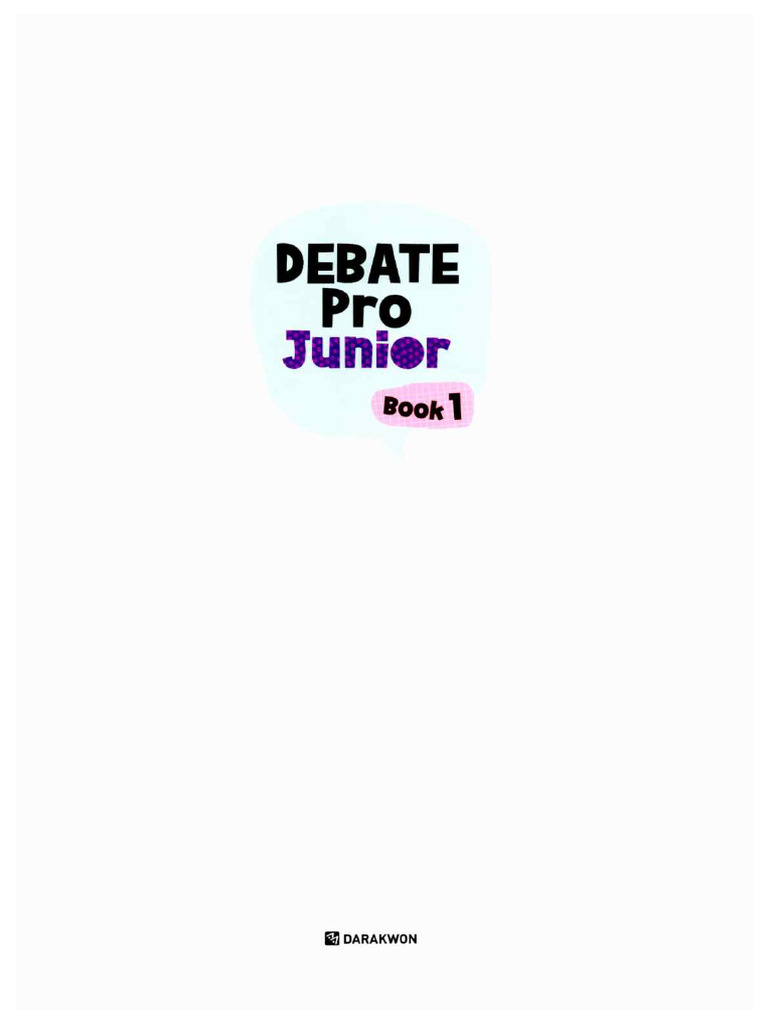 Debate Pro Junior 1 | PDF
