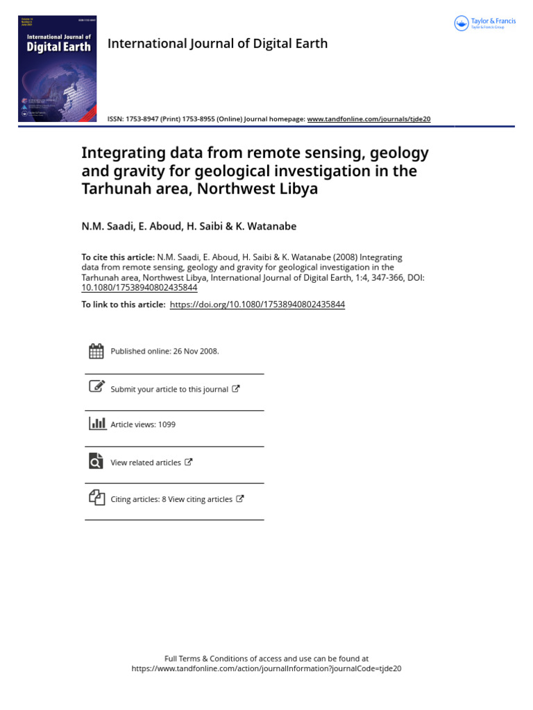 02-Integrating Data From Remote Sensing - Geology and Gravity For ...
