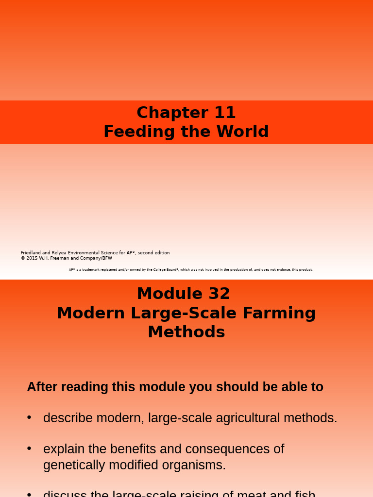 Modern Large-Scale Farming Methods | PDF | Agriculture | Pesticide