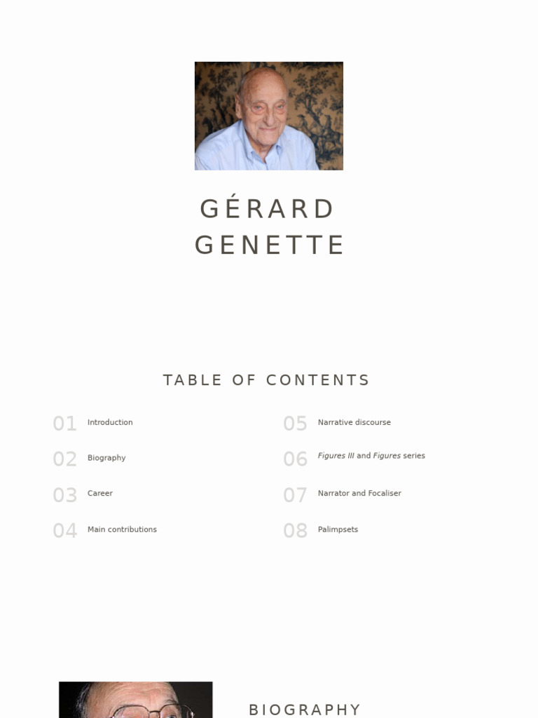Gérard Genette | PDF | Narrative | Liberal Arts Education