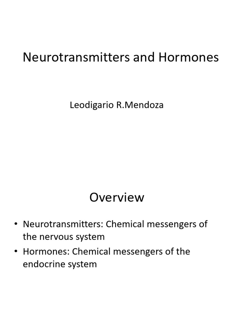 10 Neurotransmitters and Hormones | PDF