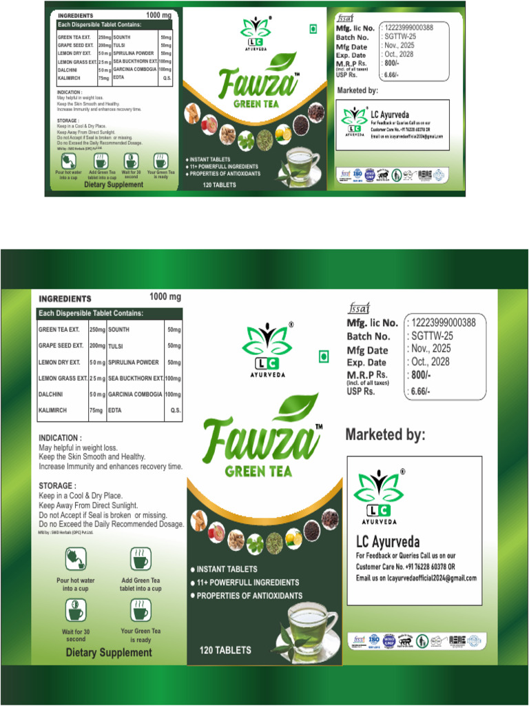 Instant Green Tea Tablets for Wellness | PDF | Tea