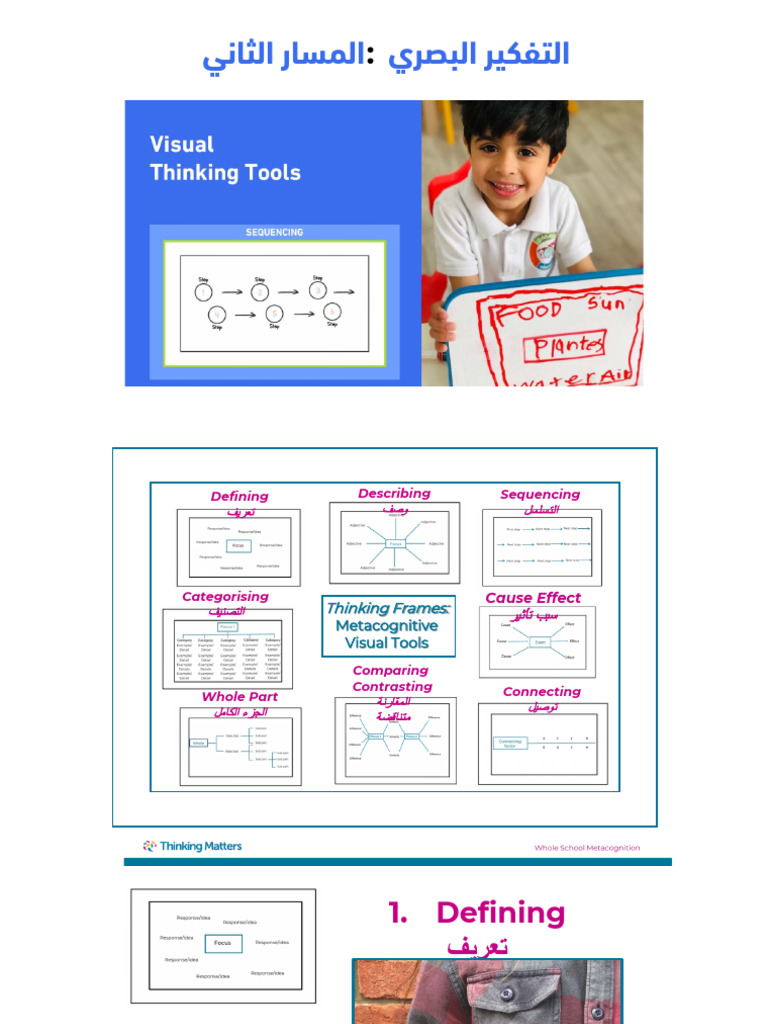 Metacognitive Visual Thinking Frames Guide | PDF