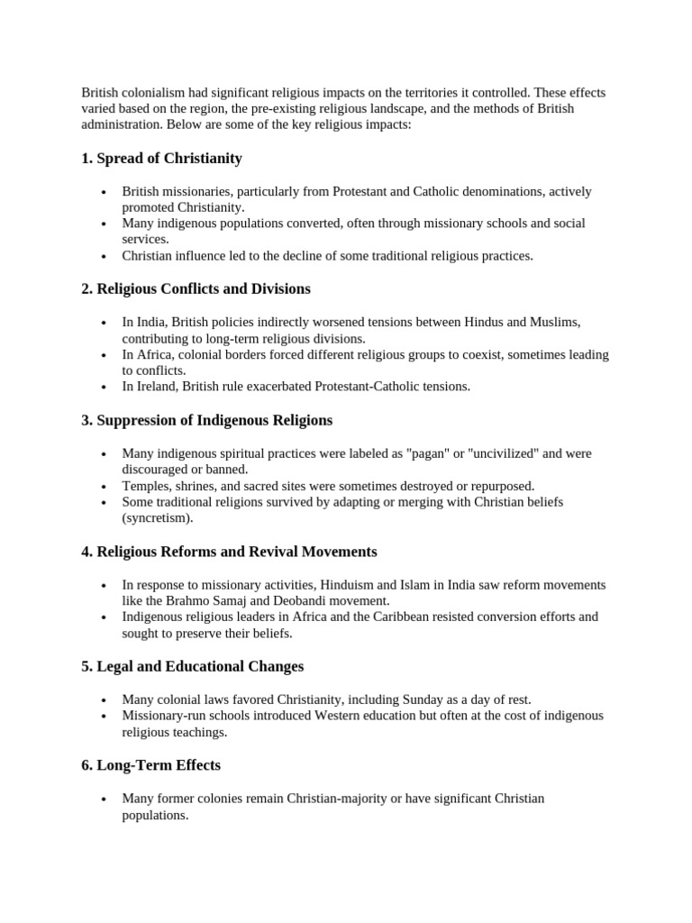 British colonialism | PDF | Religious Conversion | British Empire