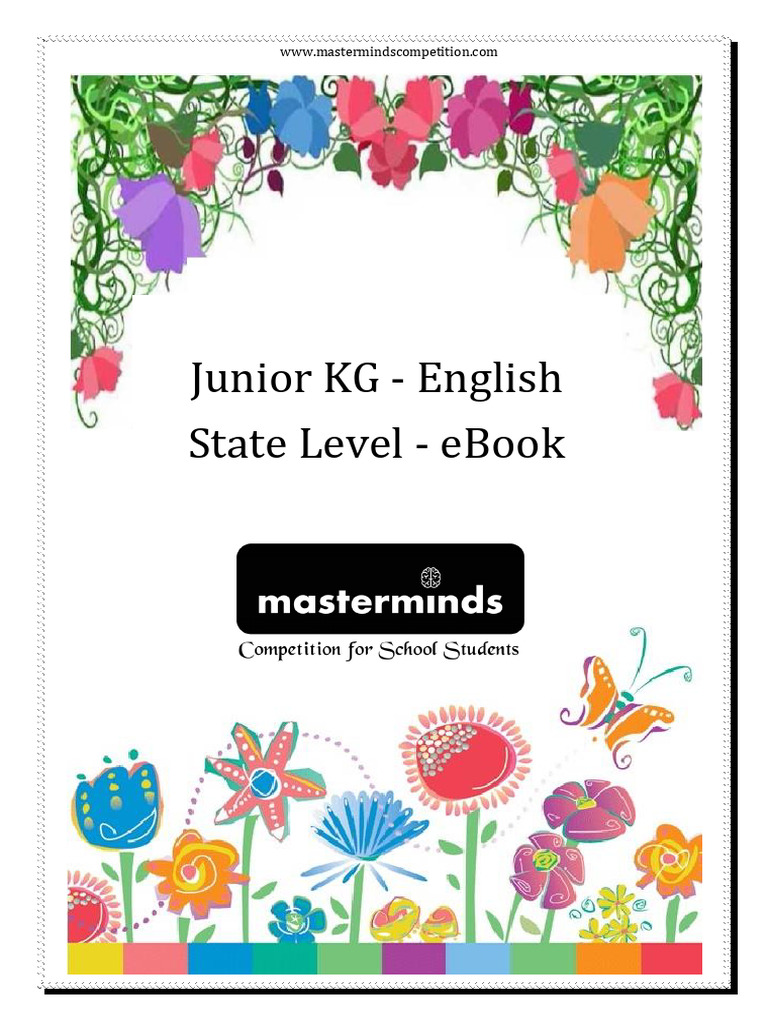 Junior KG English eBook Activities | PDF