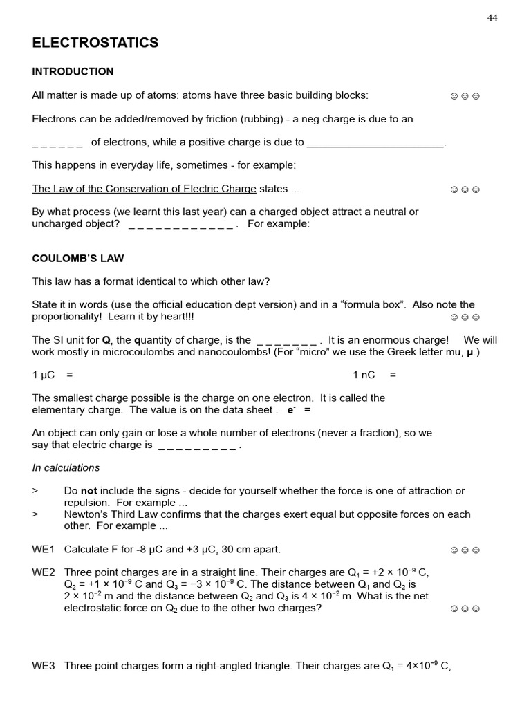 5. Electrostatics & Magnetism.docx | PDF | Electromagnetic Induction ...