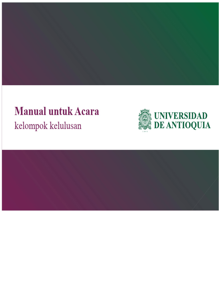 Panduan Acara Wisuda Kolektif | PDF